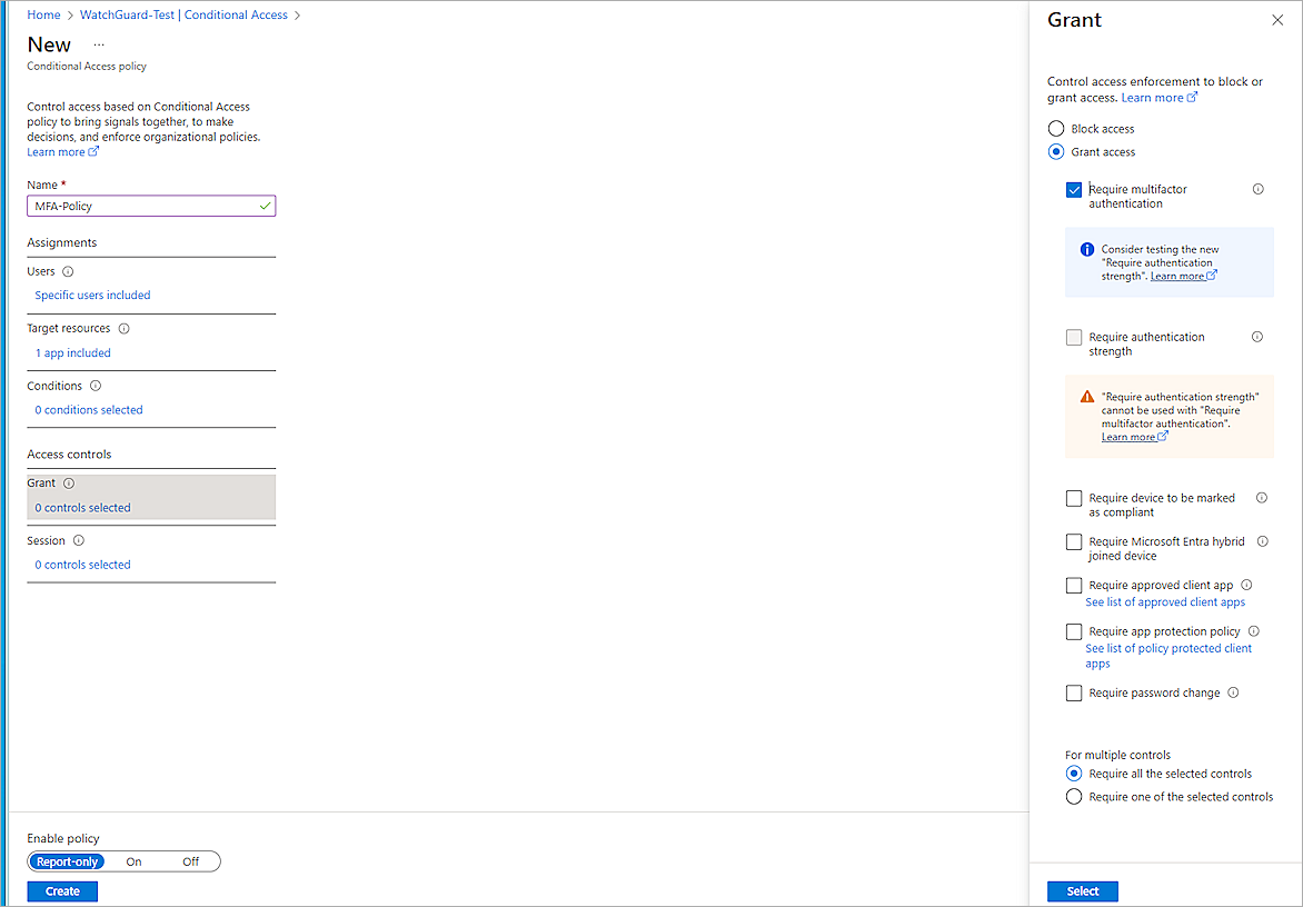 WatchGuard Account SSO Integration with Microsoft Entra ID